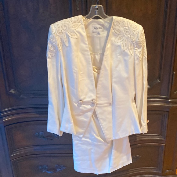 Nolan Miller | Dresses | Vintage Nolan Miller Suit Sequin Beading ...